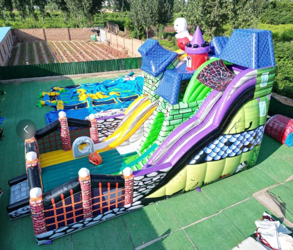 Hallowmas theme design bouncy slide for sale - Dudu