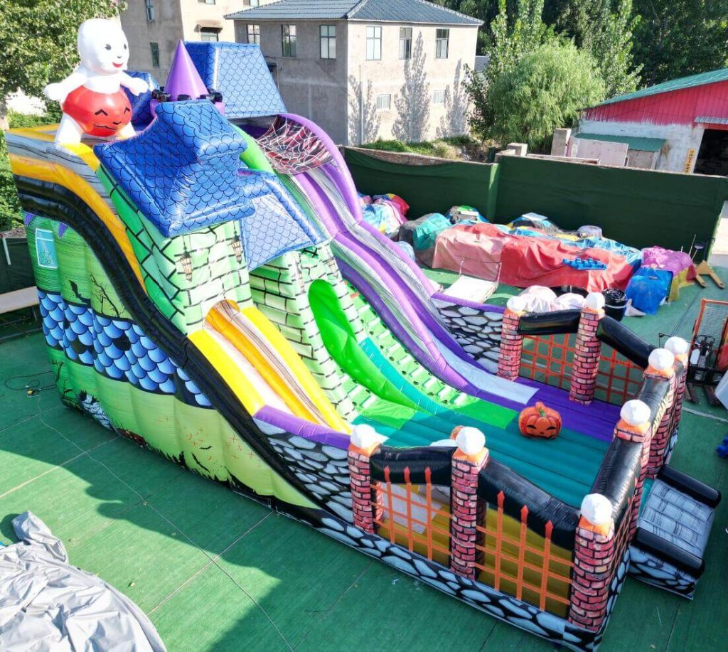 Hallowmas theme design bouncy slide for sale - Dudu
